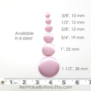 Satin Buttons, Light Pink Satin Buttons, Bridal Buttons, Wedding Dress ...