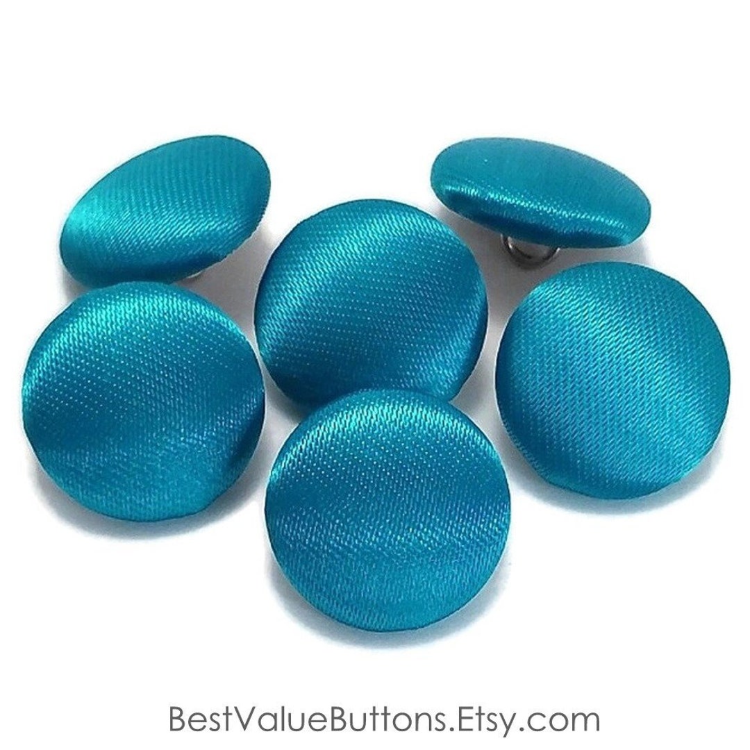 Satin Buttons, Turquoise Satin Buttons, Bridal Buttons, Wedding Dress ...
