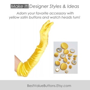 Satin Buttons, Yellow Satin Buttons, Bridal Buttons, Wedding Dress ...