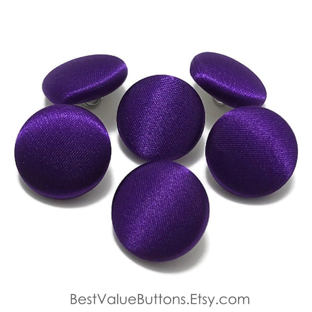 Satin Buttons, Purple Satin Buttons, Bridal Buttons, Wedding Dress ...