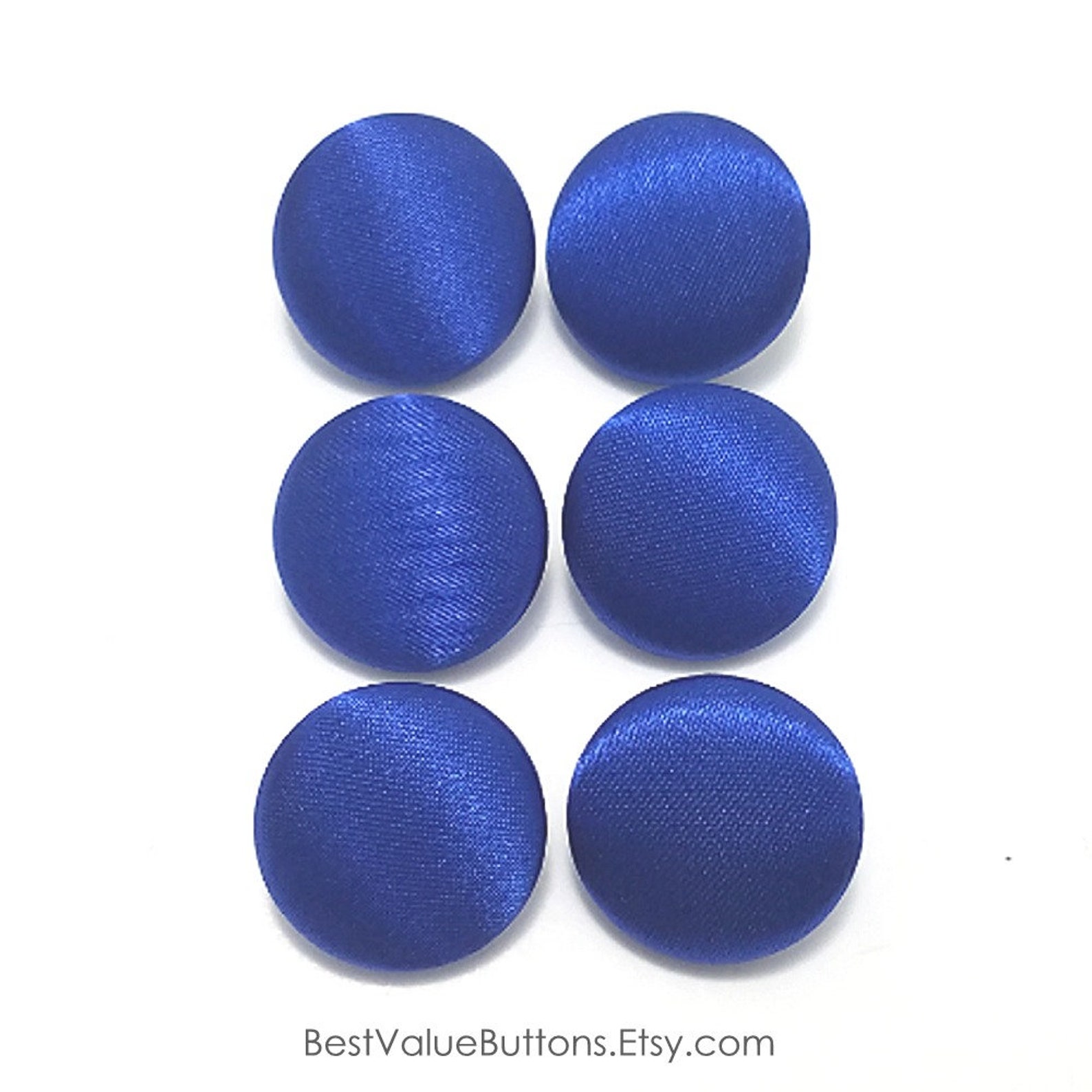 Satin Buttons, Royal Blue Satin Buttons, Bridal Buttons, Wedding Dress ...