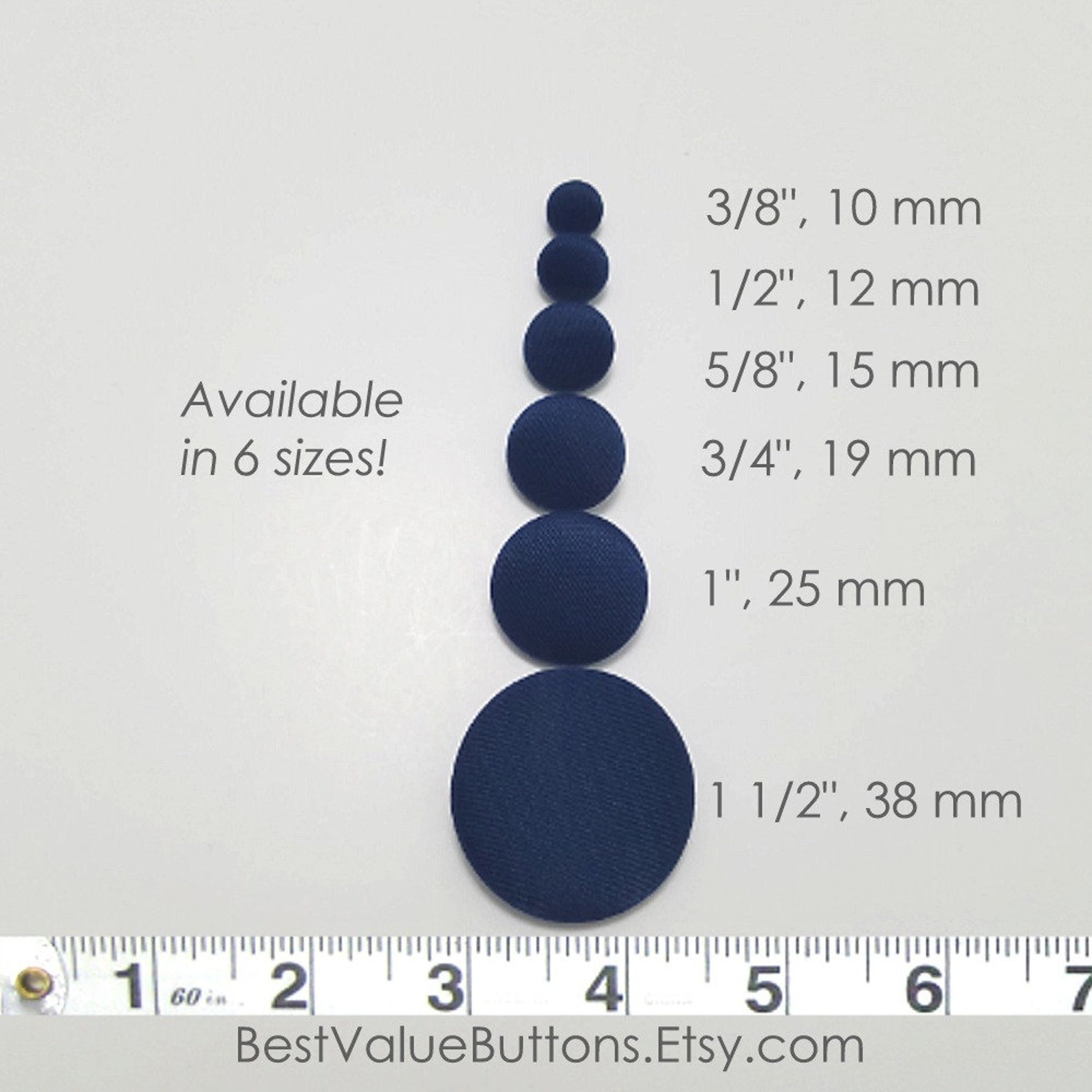 Fabric Buttons Navy Blue Buttons Shank to Sew Pinback to | Etsy