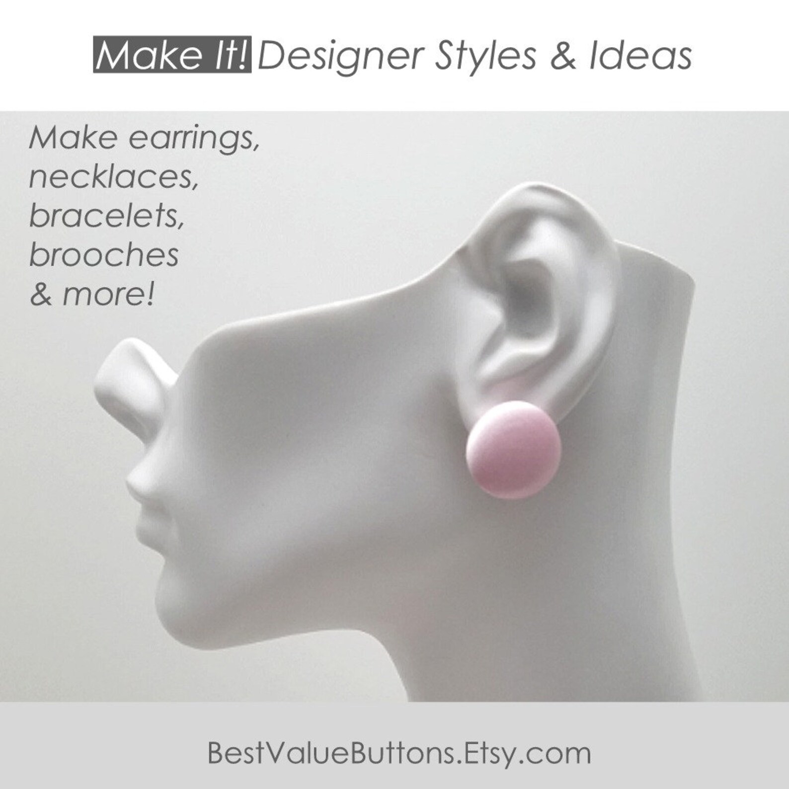 Satin Buttons Light Pink Satin Buttons Bridal Buttons | Etsy