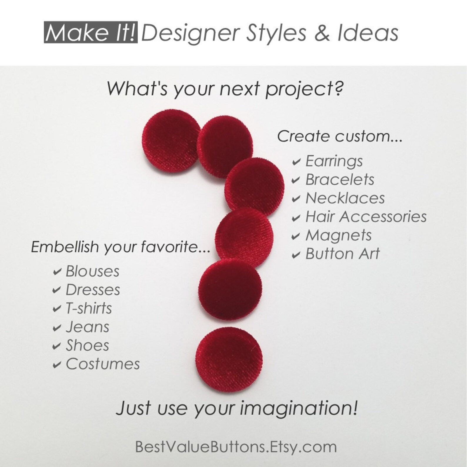 Velvet Buttons Red Velvet Fabric Buttons Shank Pinback - Etsy