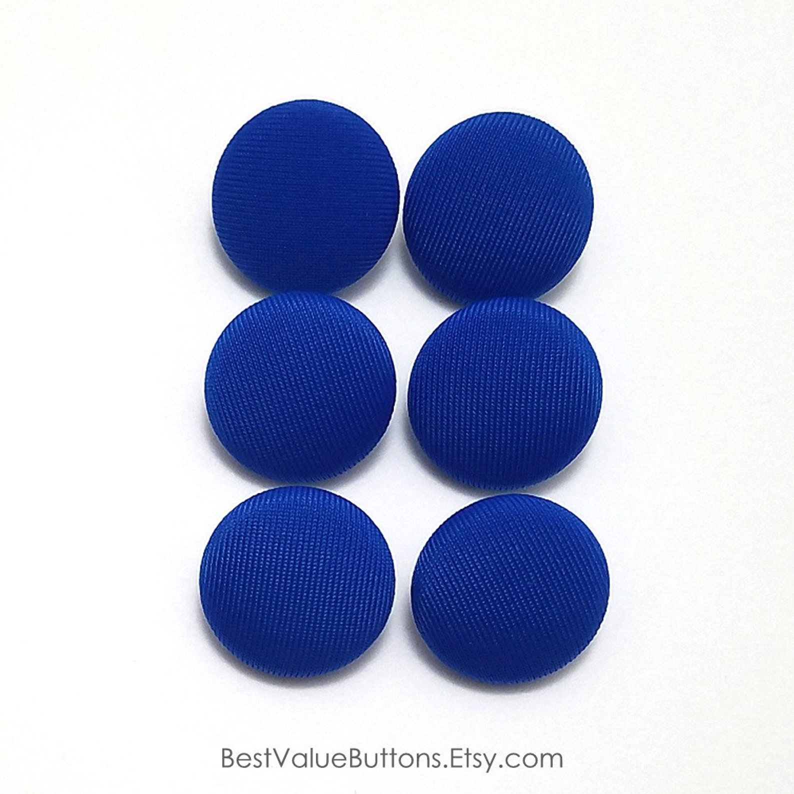 Fabric Buttons Royal Blue Buttons Shank Pinback Flatback | Etsy