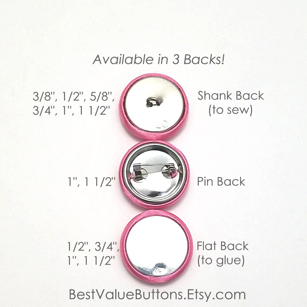Satin Buttons, Carnation Pink Satin Buttons, Bridal Buttons, Wedding ...