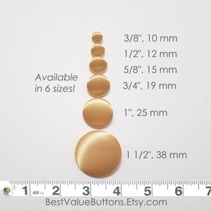 Satin Buttons, Gold Satin Buttons, Bridal Buttons, Wedding Dress Tuxedo ...