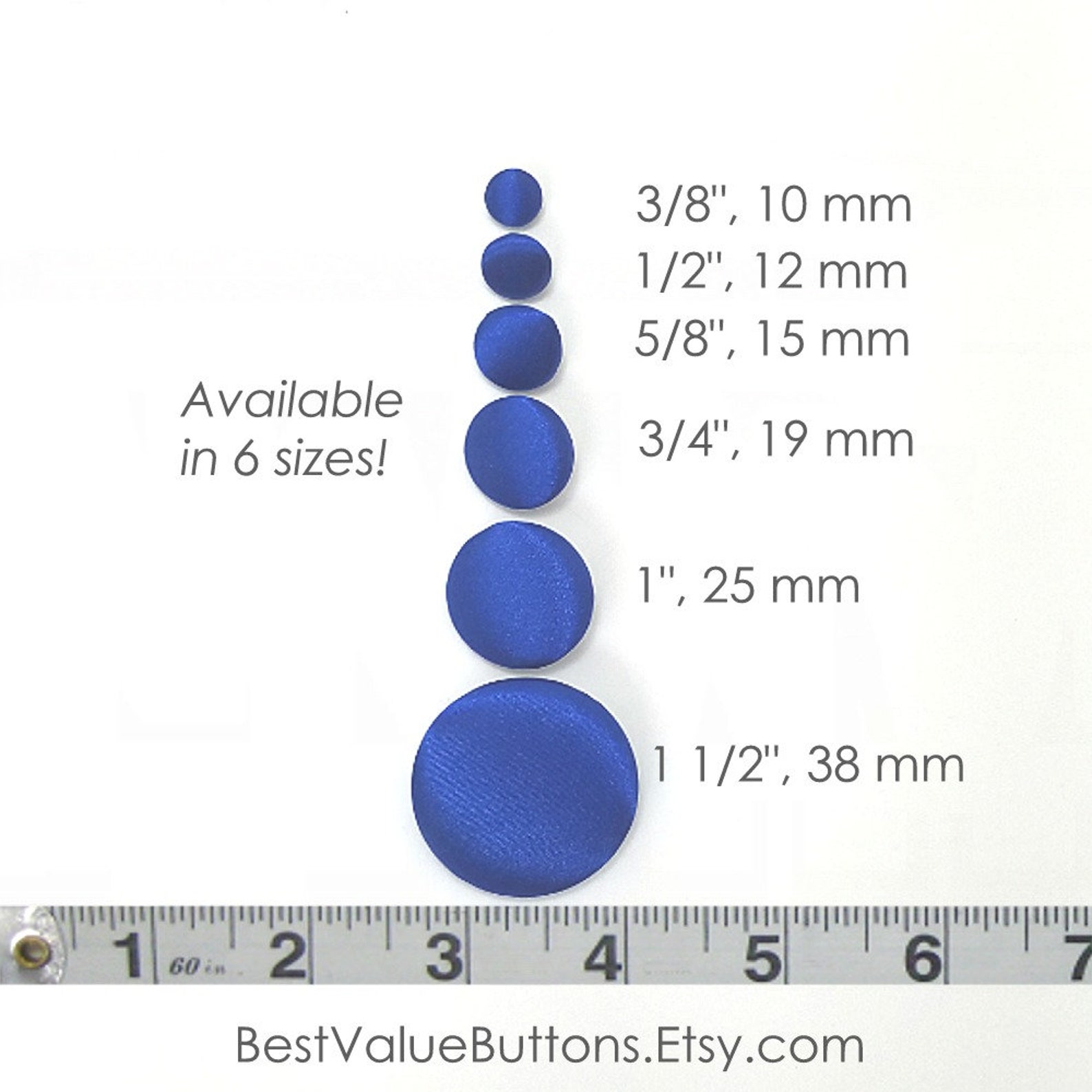 Satin Buttons, Royal Blue Satin Buttons, Bridal Buttons, Wedding Dress ...
