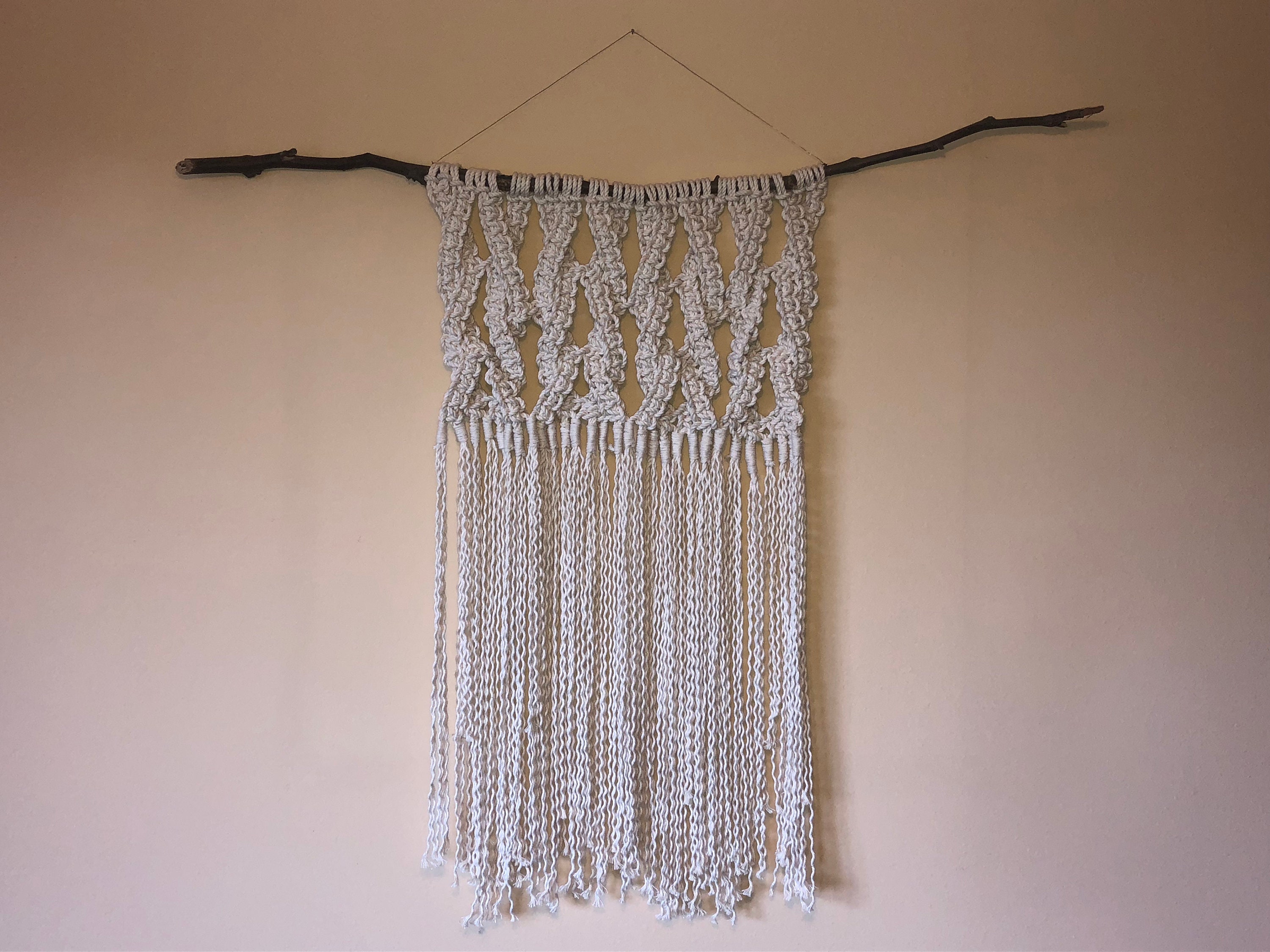 Braided Macramé Wall Hanging - Etsy