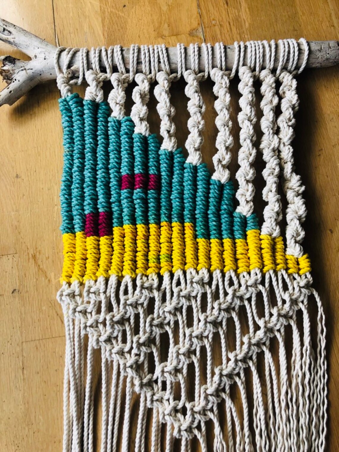 Colored Macrame Wall Hanging - Etsy Canada