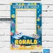 Baby Shark Photo Booth Vertical Frame, Birthday Props, Birthday Signs ...