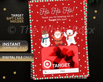 Christmas Gift Card Holder Target Gift Card Holder Teacher | Etsy