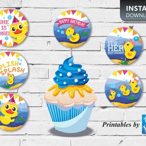 Rubber Duck Cupcake Topper 6 Unique Cupcake Topper Designs for Birthday ...