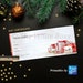 Red Christmas Gift Certificate / Gift Voucher Certificate / - Etsy