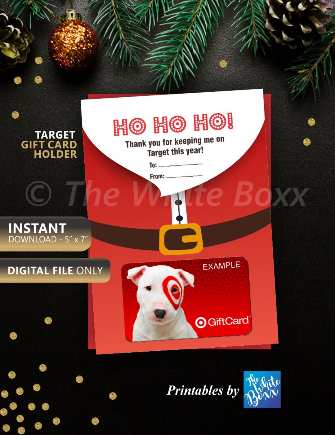 Christmas Gift Card Holder, Target Gift Card Holder, Teacher ...