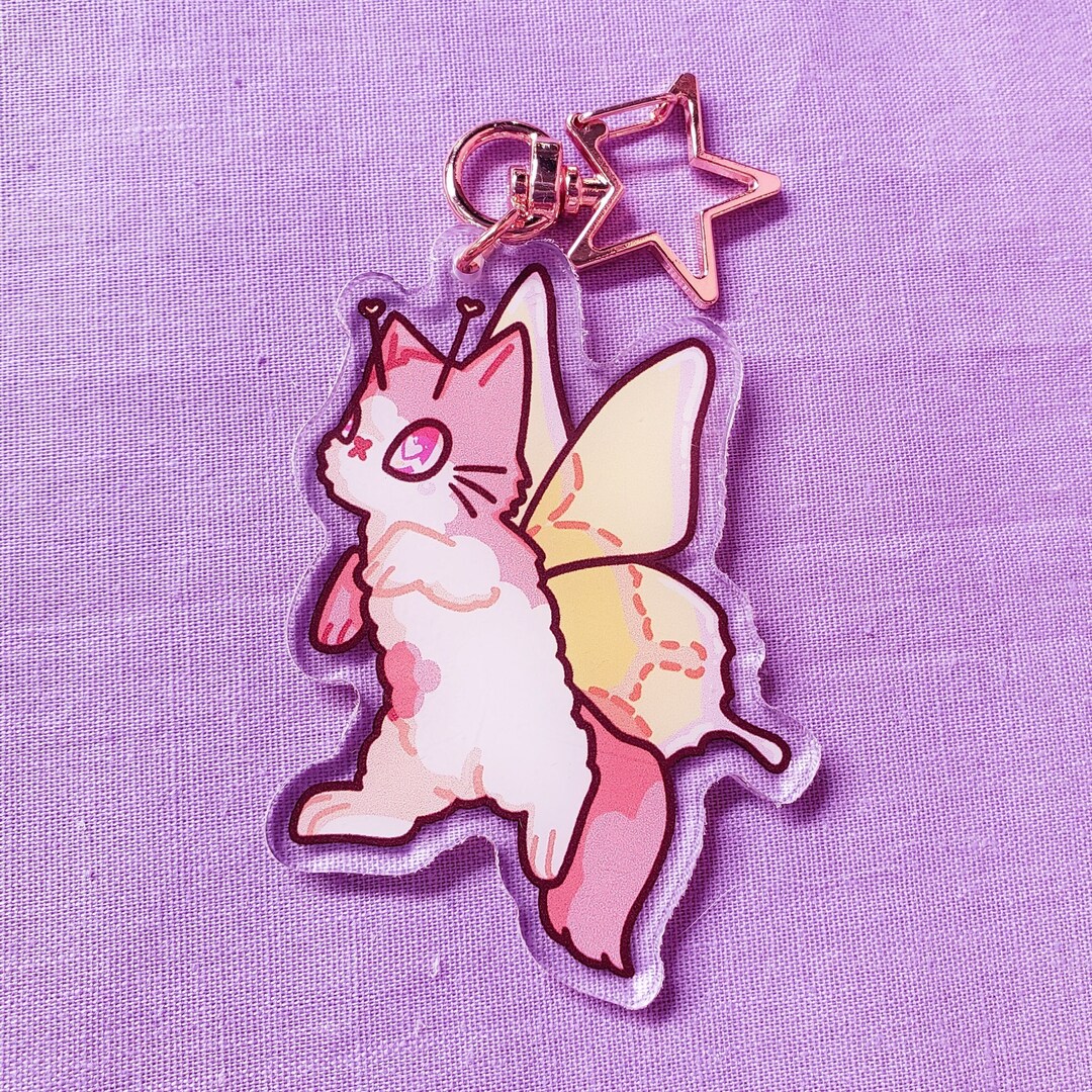 Fairy Cat Cottagecore Kawaii Keychain Charm for Ita Bag - Etsy