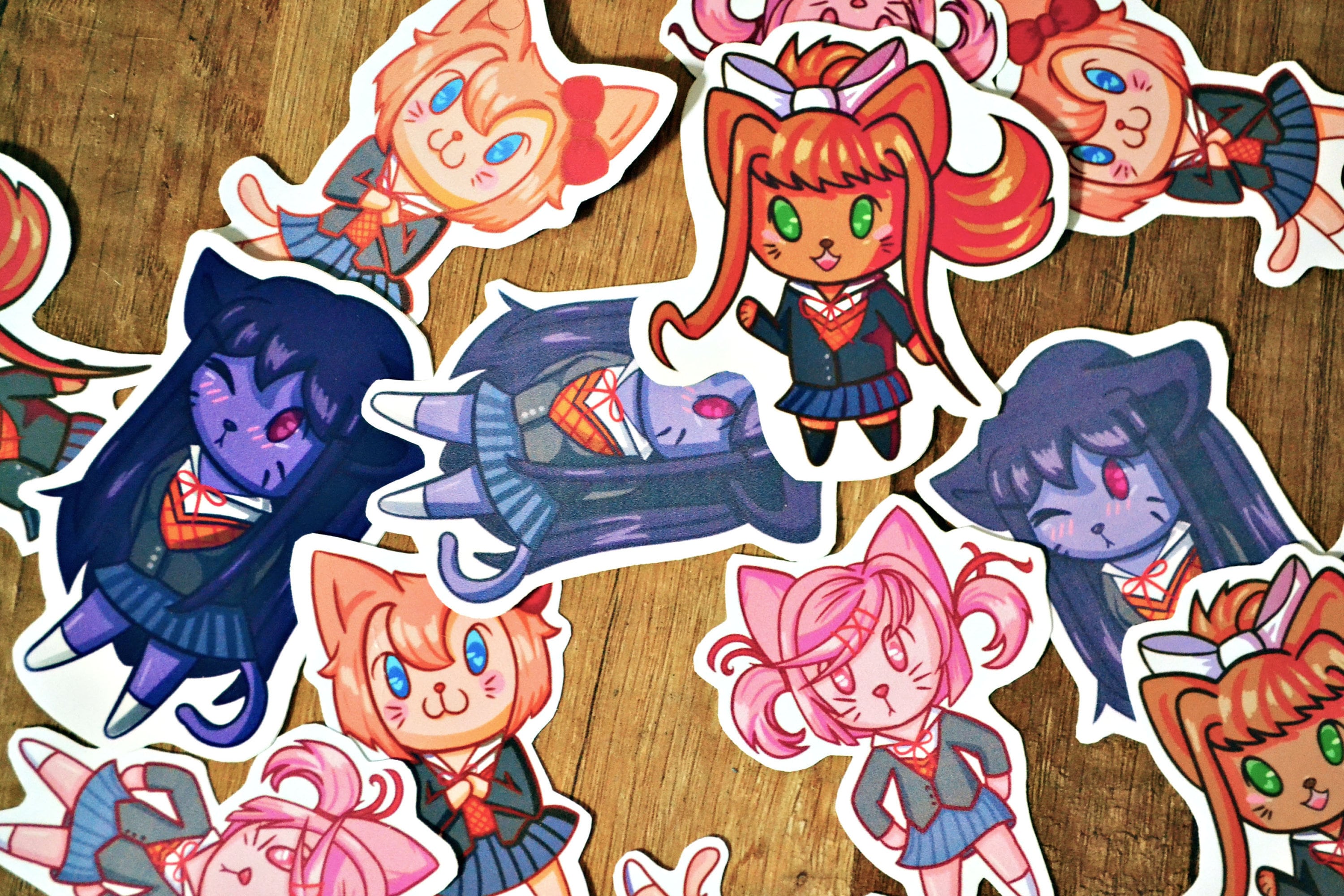 Natsuki Sticker Doki Doki Literature Club Official Store DDLC Chibi