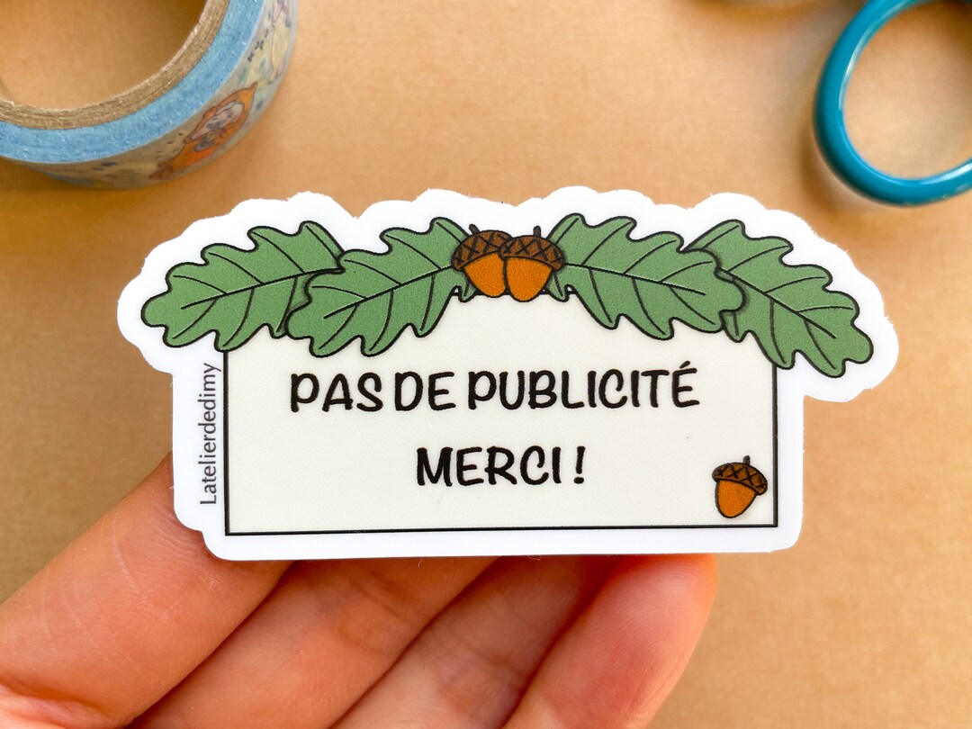 Cute STOP PUB Sticker for Mailboxes, No Advertising Sticker, Nature ...