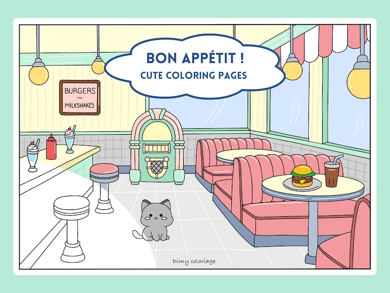Printable Food Coloring Pages for Adults, Cozy Coloring Pages to ...