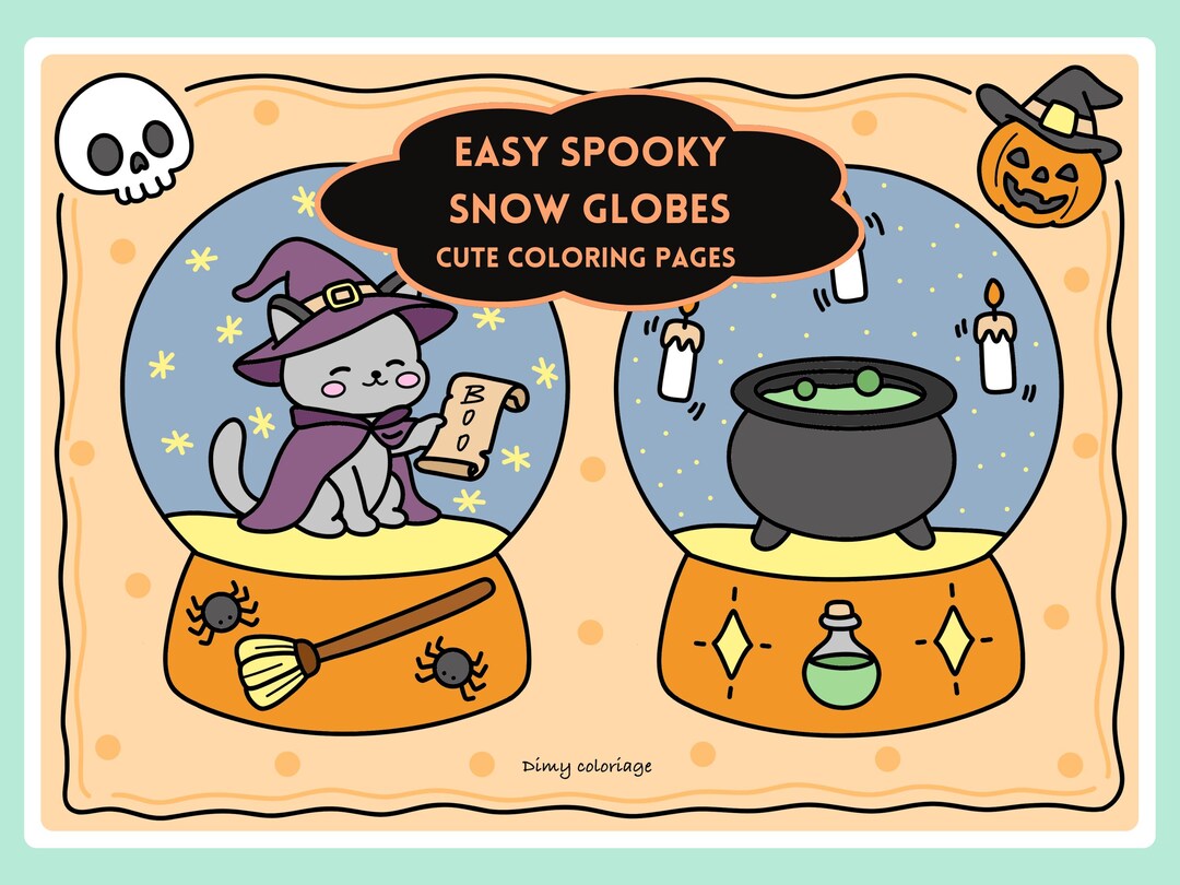 Printable Halloween Coloring Pages for Adults, Cute Halloween Coloring ...