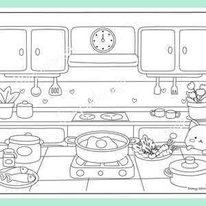 Printable Kawaii Coloring Pages for Adults and Children, Cozy Coloring ...