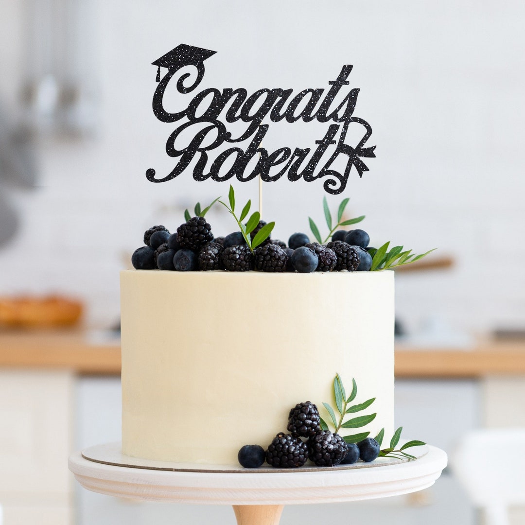 Personalised Graduation 2022 Cake Topper. Congrats Name Cake Topper ...