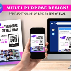 12 YEARBOOK FLYERS/POSTERS promotion, Ads, Sales, Advertisements - Etsy