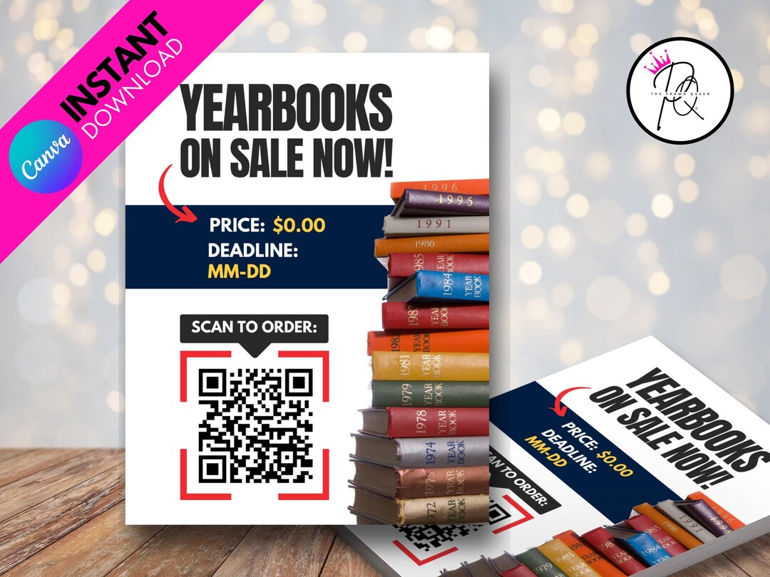 Yearbook Sales Poster (flyer, Digital Template, Canva Template) - Etsy