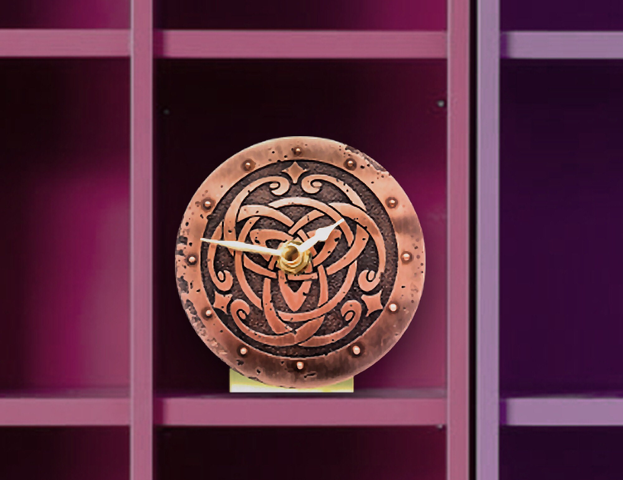 Viking Desk Clock Celtic Clock Shelf Clock Mantle Clock - Etsy