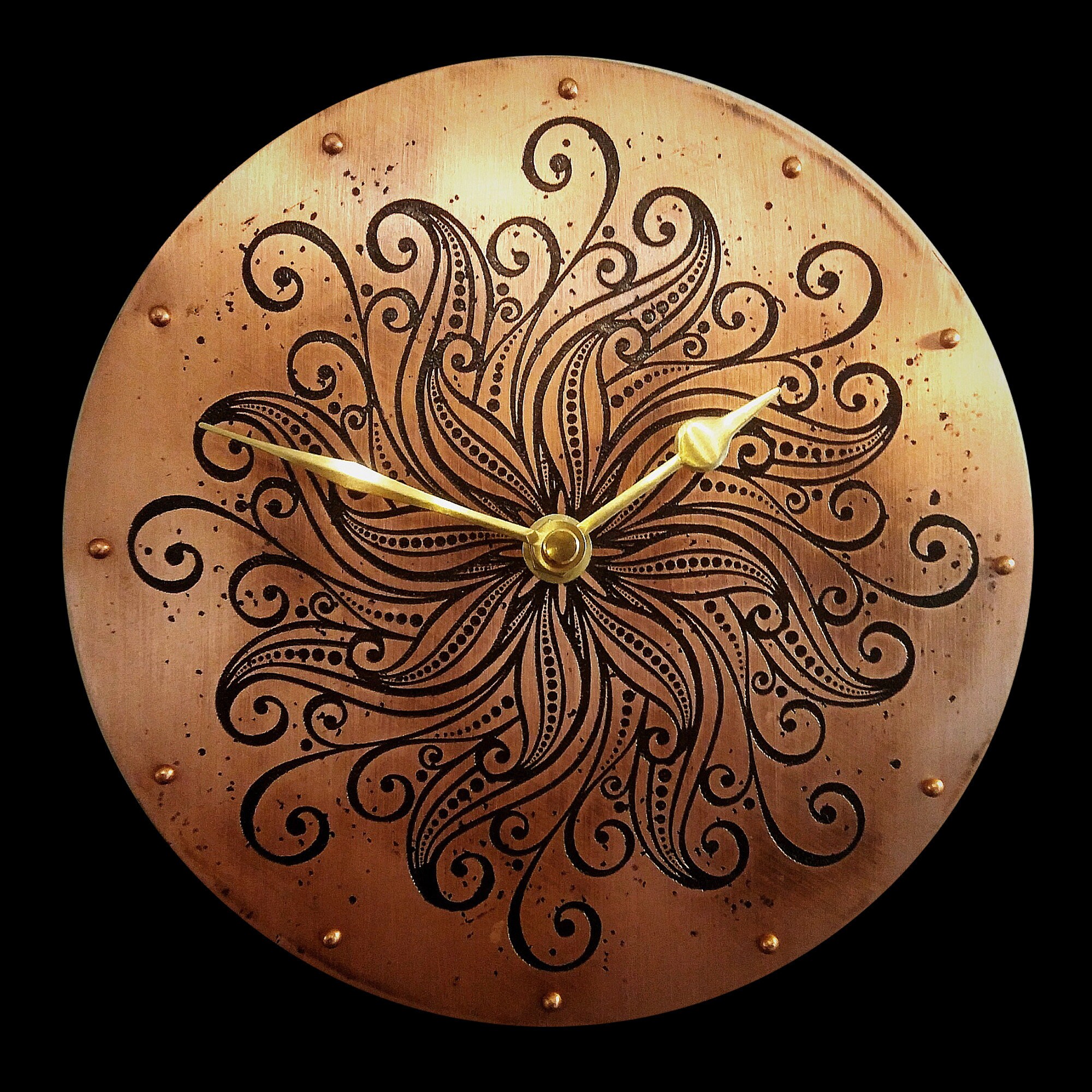 Mandala Art Clock 200mm/8 Mandala Wall Clock Mandala | Etsy