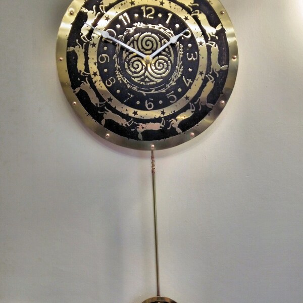 Antique Pendulum Wall Clock - Etsy