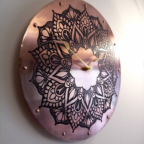 Mandala Clock - Etsy