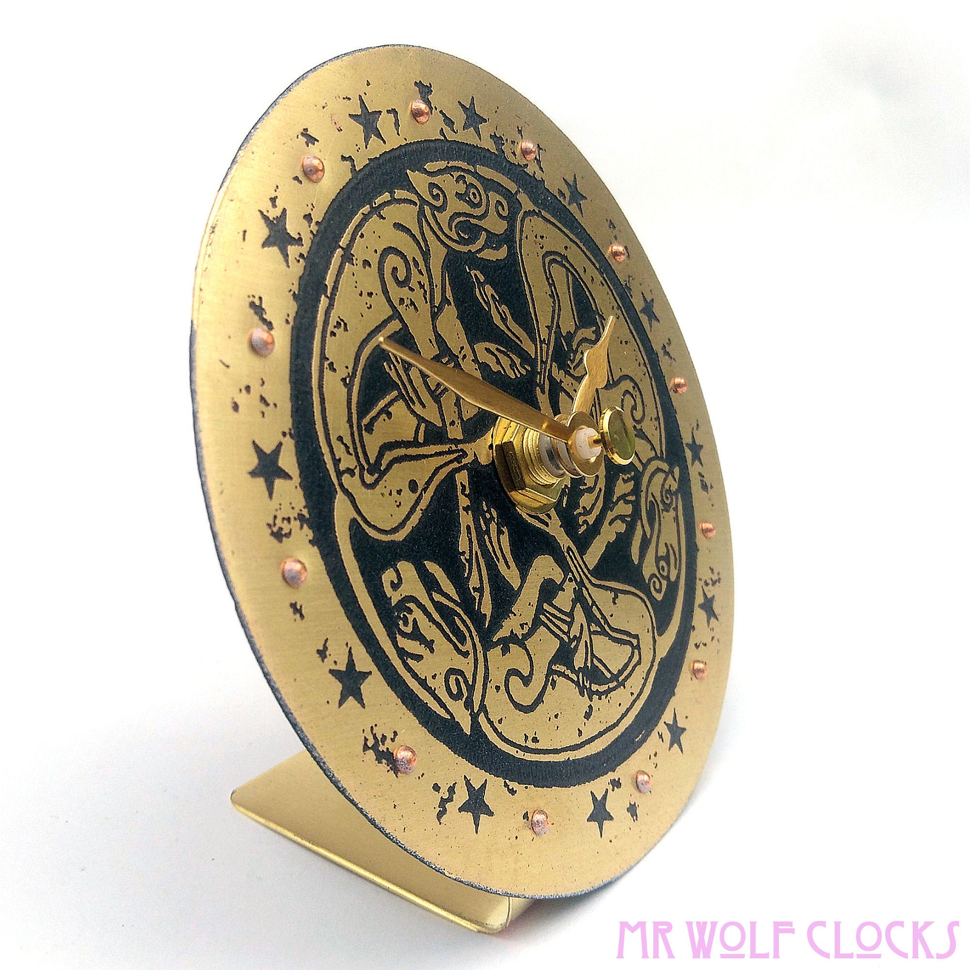 Celtic Desk Clockmantle Clocksilent - Etsy