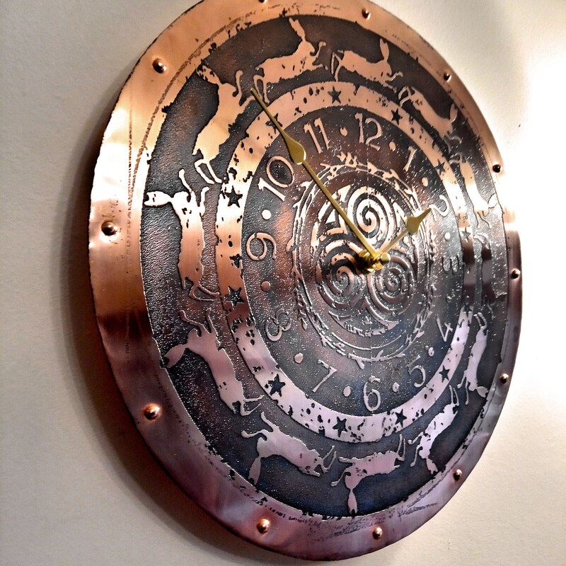 Copper Clock - Etsy