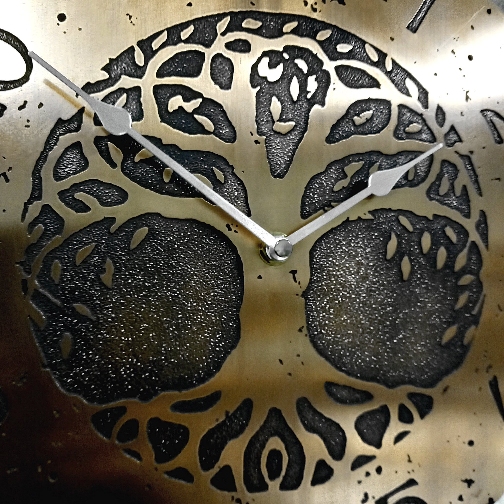 Tree of Life Wall Clock Brass Large 29cm With Bold Numbers - Etsy
