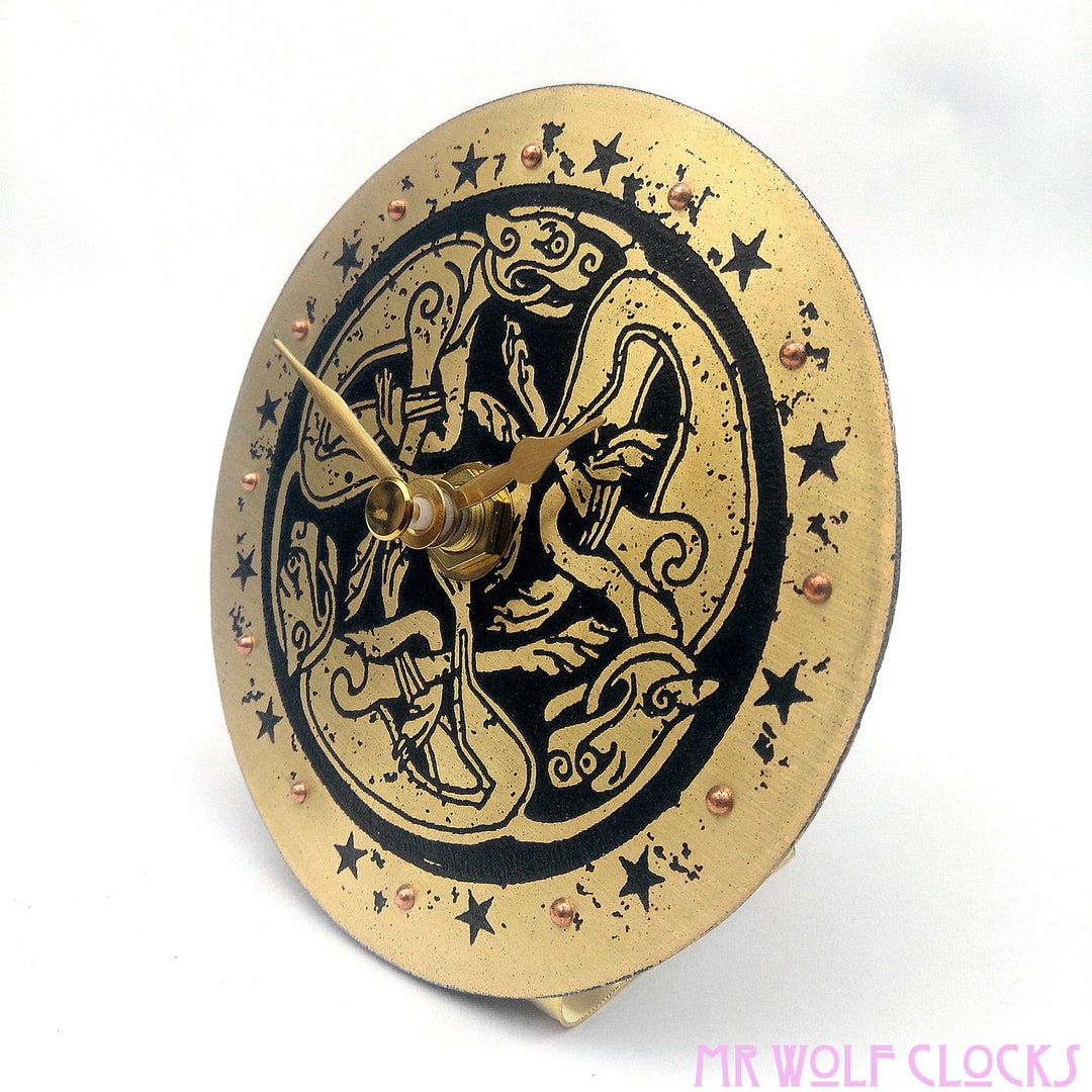 Celtic Desk Clock*mantle Clock*silent - Etsy