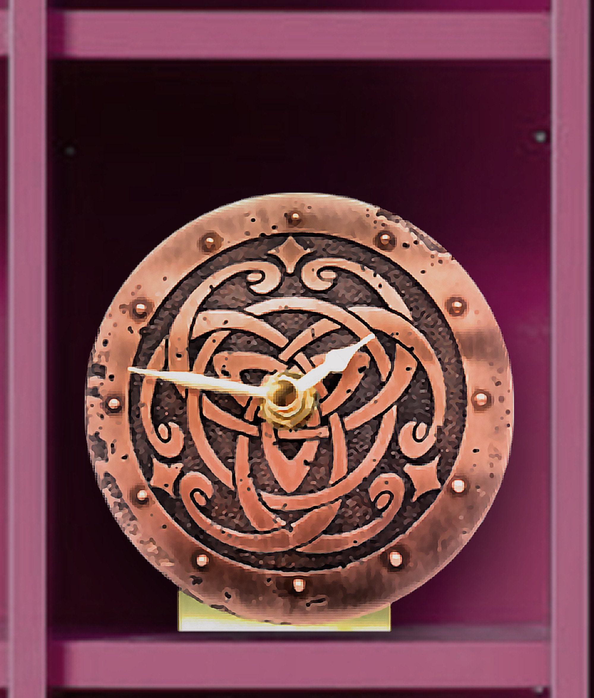 Viking Desk Clock Celtic Clock Shelf Clock Mantle Clock - Etsy