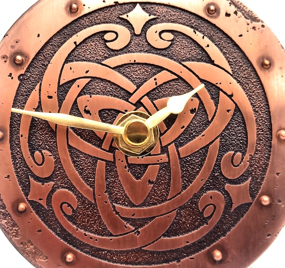 Viking Desk Clock Celtic Clock Shelf Clock Mantle Clock | Etsy