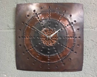 Hammered Copper Clock - Etsy