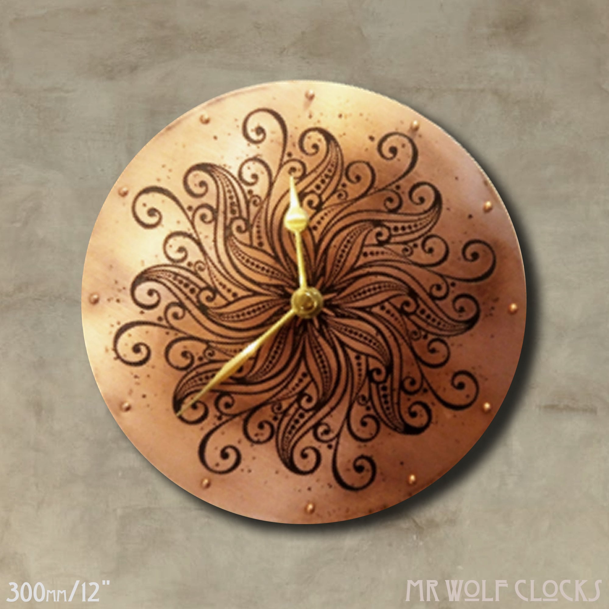 Mandala Art Clock 200mm/8 Mandala Wall Clock Mandala | Etsy