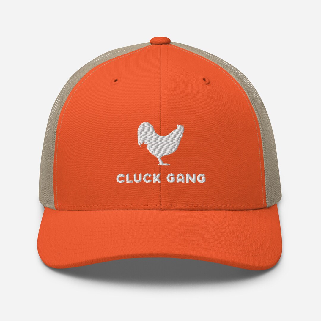 Cluck Gang Chicken Hat, Chicken Trucker Hat, Chicken Dad Hat, Chicken ...