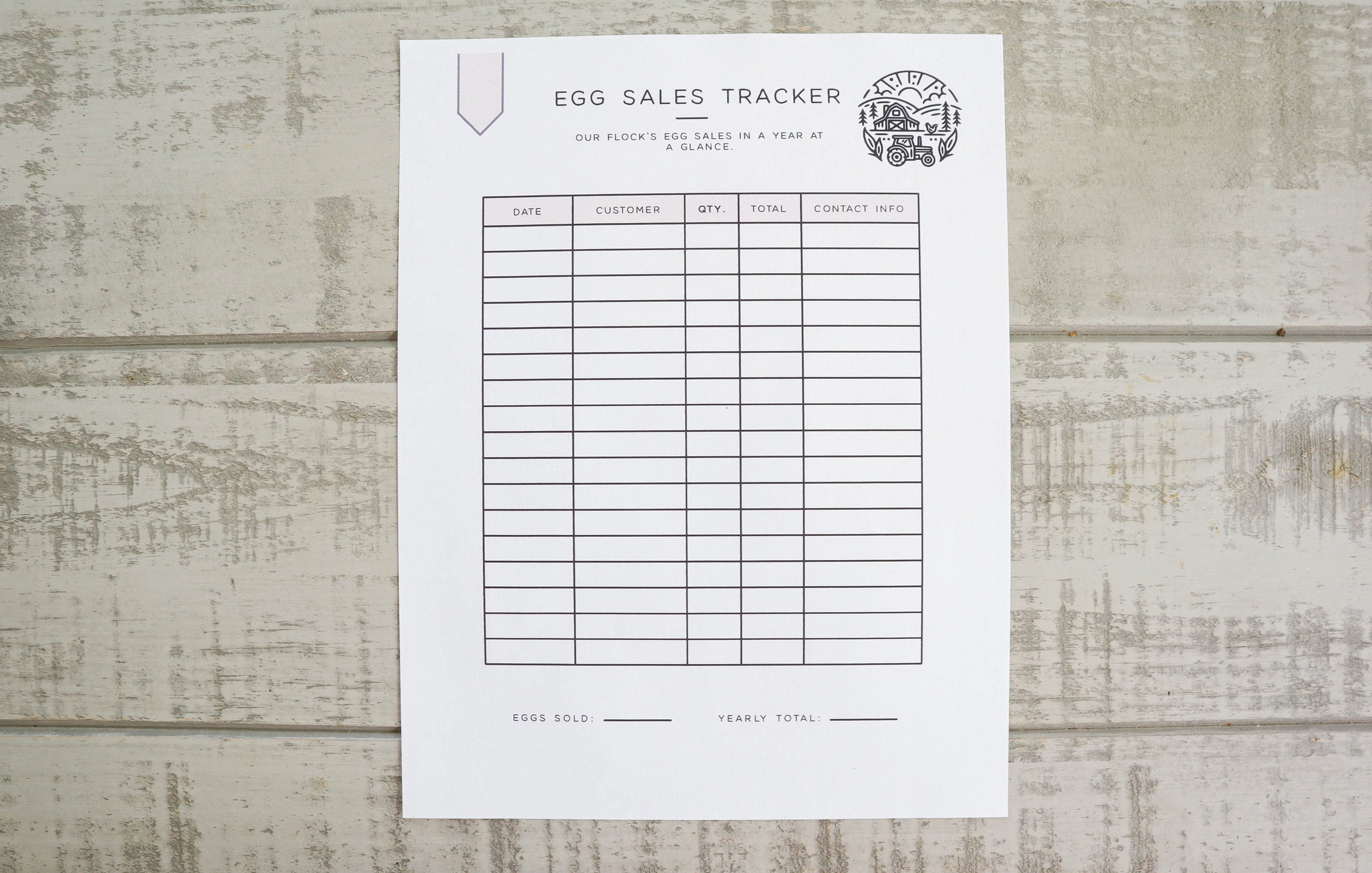 Printable Egg Tracker Bundle, Egg Sales Tracker, Flock Egg Tracker ...