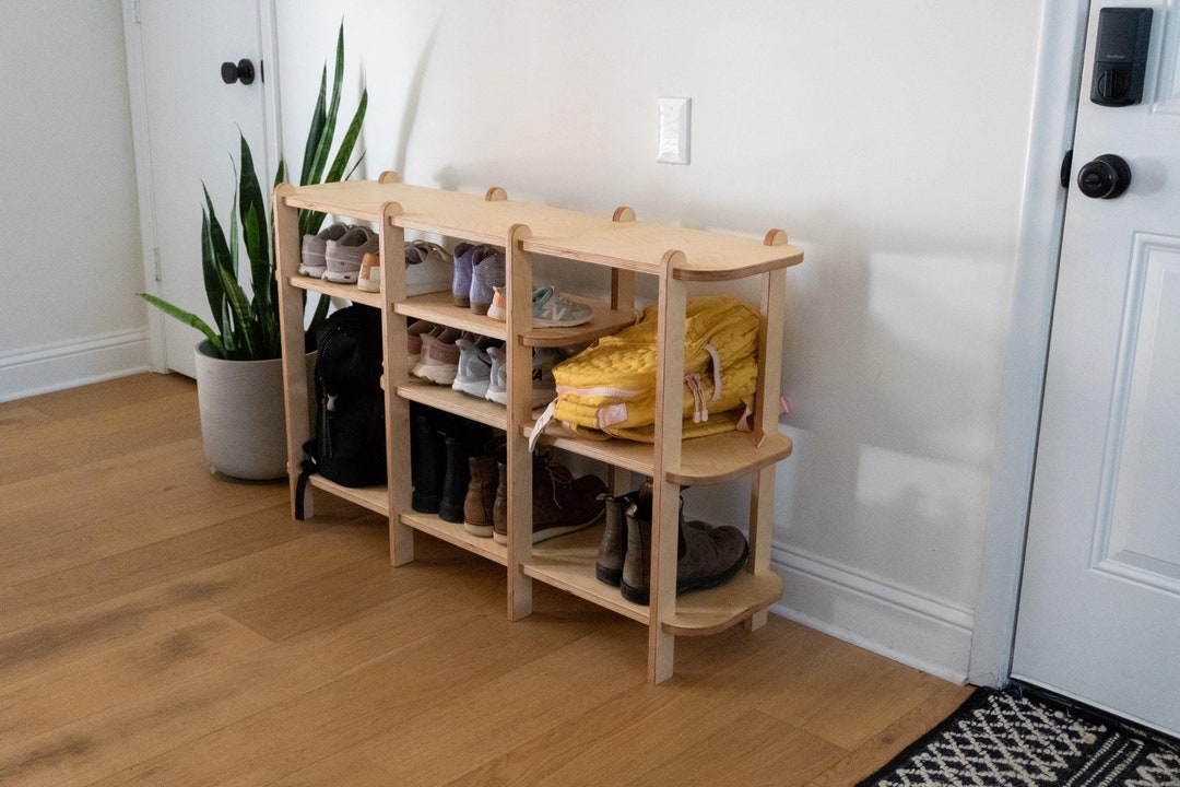 Plywood Shoe Rack - CNC Files - Flat Pack - Etsy