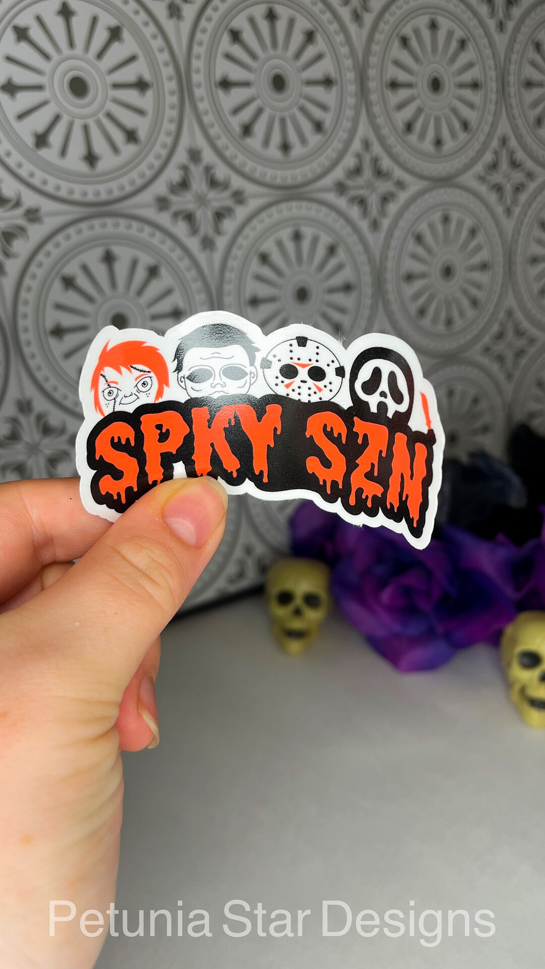 Spooky Season Horror Movie Cute Sticker Halloween Gifts - Etsy