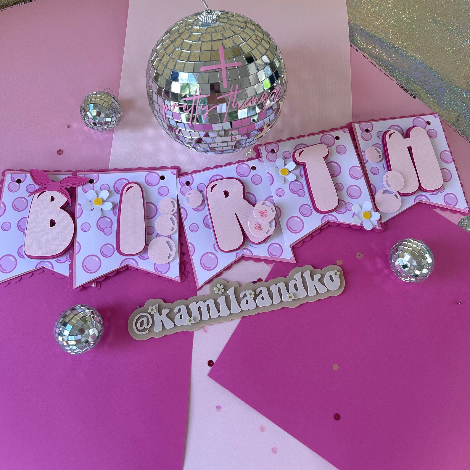 Ms Rachel- Icky Sticky Bubble Gum HBD Banner /ms Rachel /hbd Banner ...