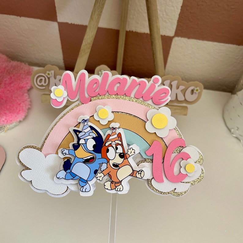 Bluey 3D Topper/ Center Piece Topper/cake Topper - Etsy