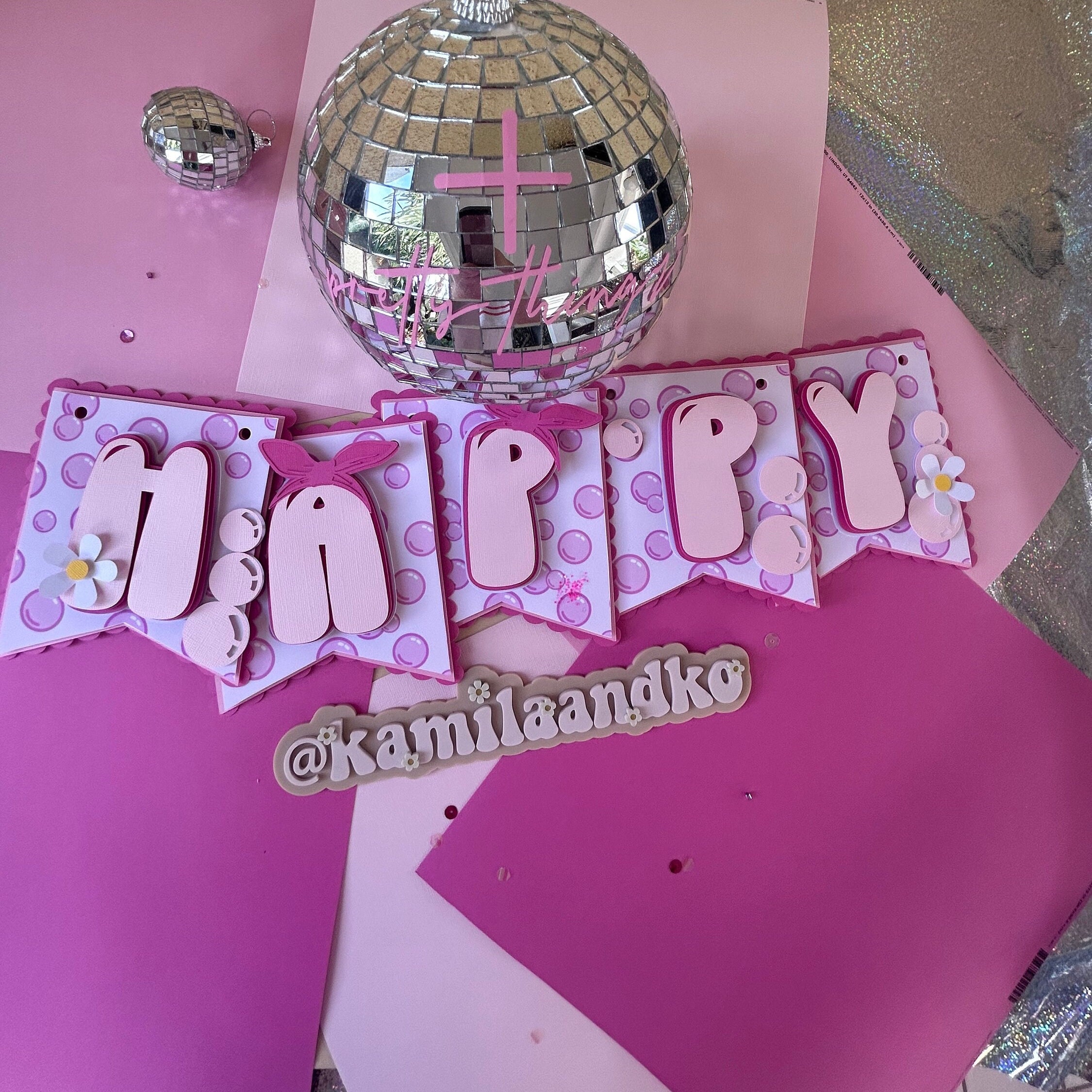 Ms Rachel- Icky Sticky Bubble Gum HBD Banner /ms Rachel /hbd Banner ...