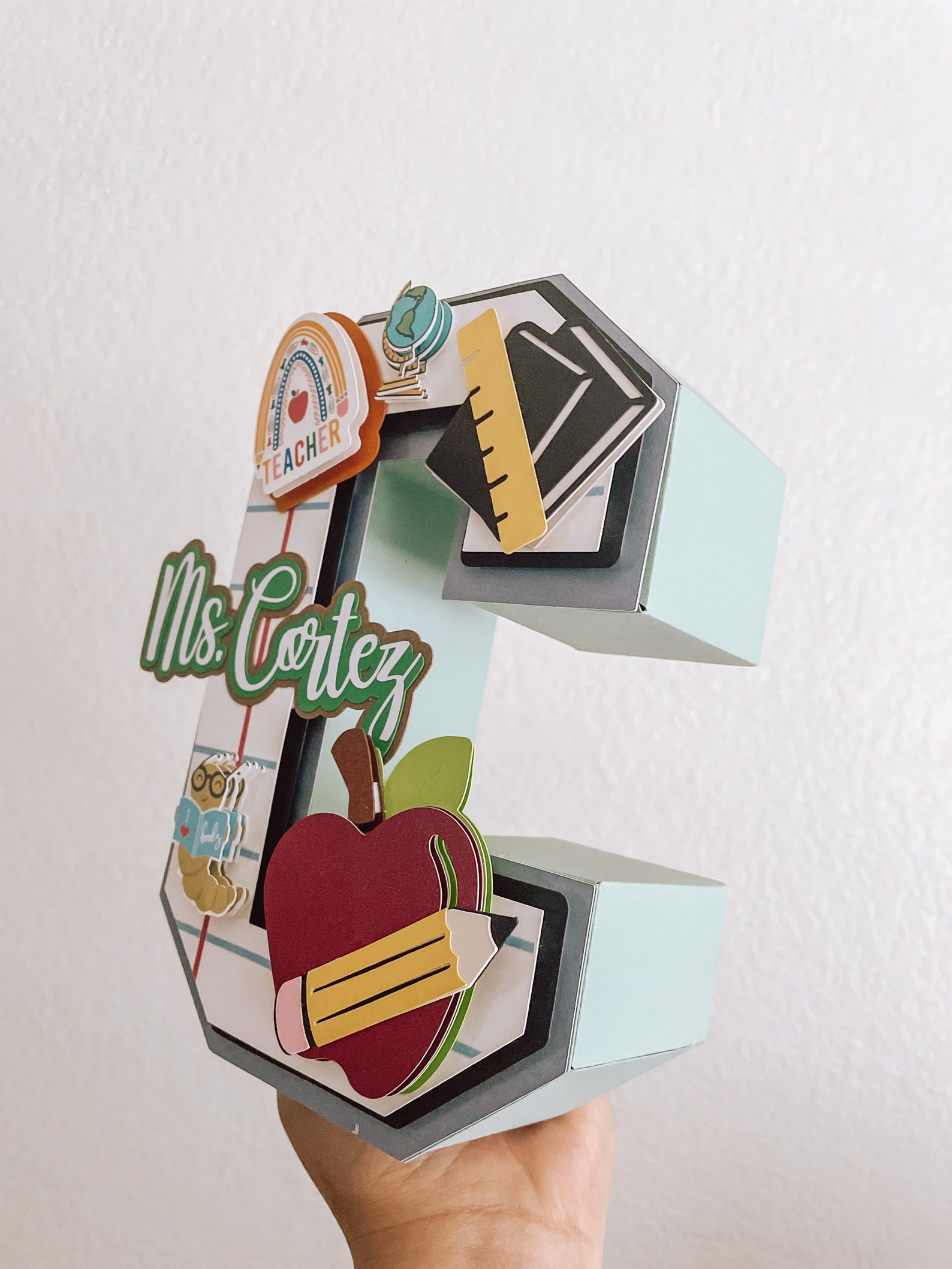 Teacher 3D Letters - Etsy