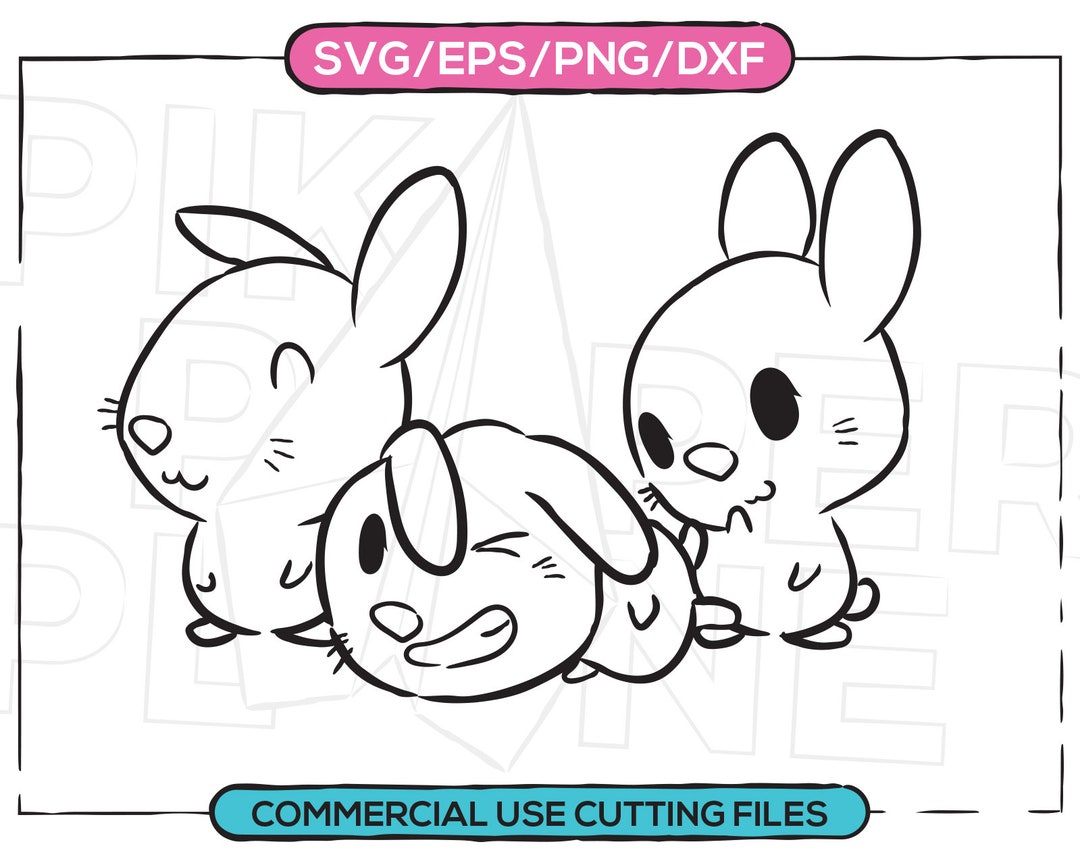 Rabbit SVG Bunny Squad SVG SVG Dxf Eps Png Cut File - Etsy