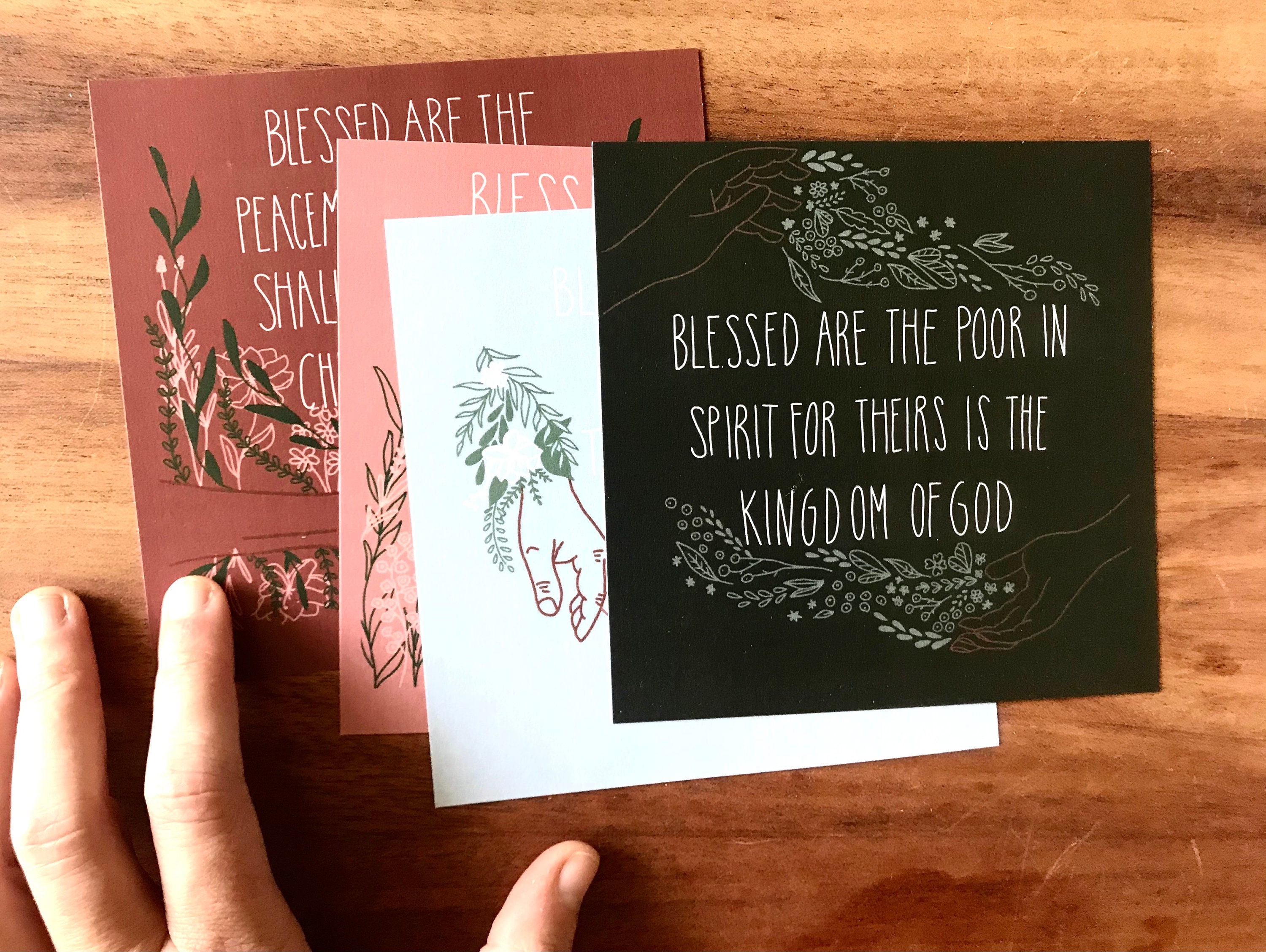 Beatitudes Art Cards - Etsy